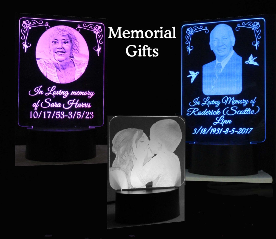 Personalized Photo Memorial Night Light: Sympathy Gift - Etsy