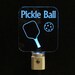 Personalized Pickleball Night Light: LED Acrylic Sport Decor - Etsy