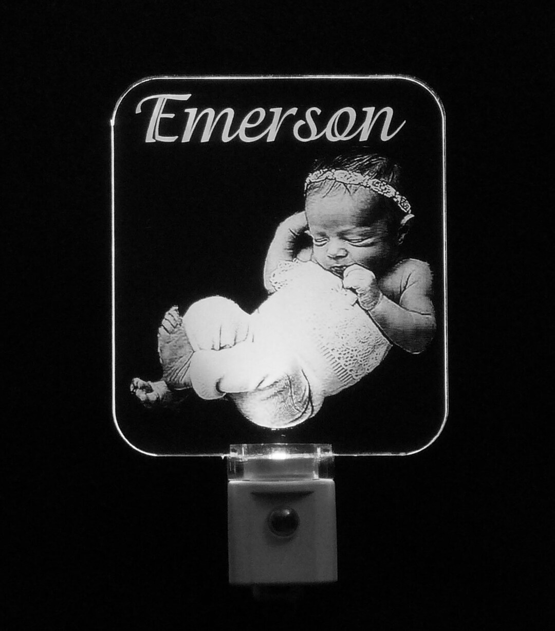 Engraved Photo Night Light: Custom Pet Memorial Gift - Etsy