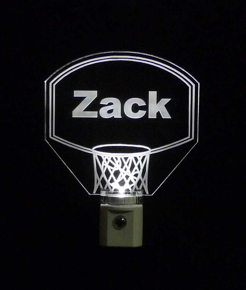 Personalized Basketball Hoop LED Night Light Kids Lamp - Etsy