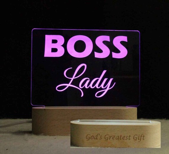 Personalized Lighted Name Plate Table Top Night Light | Etsy