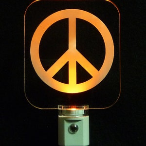 Peace Sign Gifts, LED Night Light, Lamp, Handmade, Unique Gift - Etsy