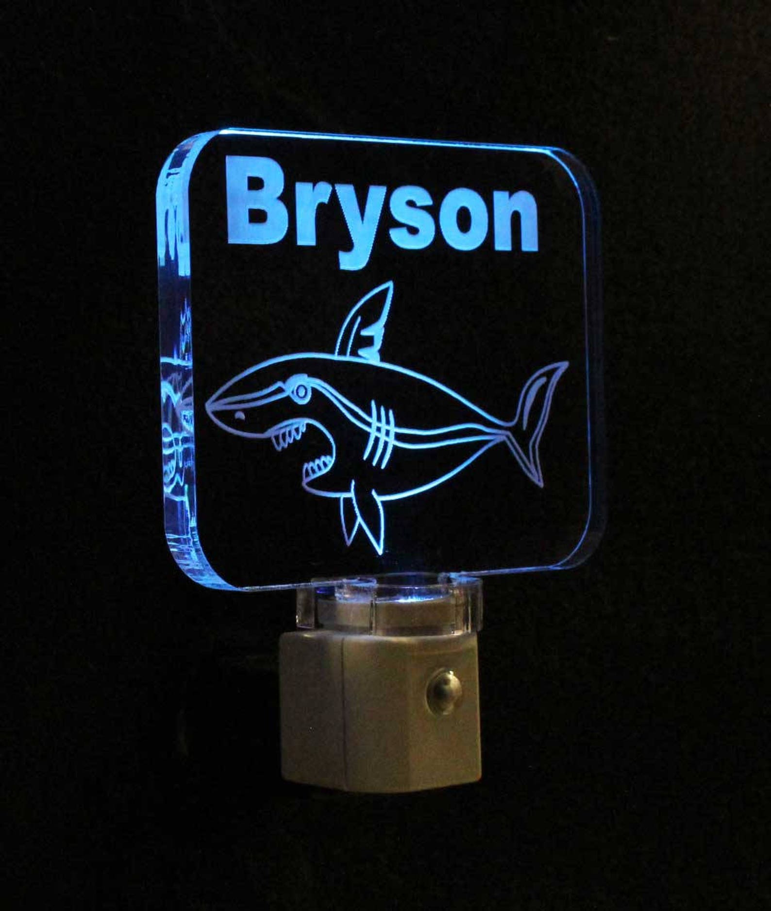 Personalized Shark Night Light LED Childrens Lamp - Etsy