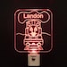 Train Personalized Night Light Kids Lamp Handmade LED Lite - Etsy