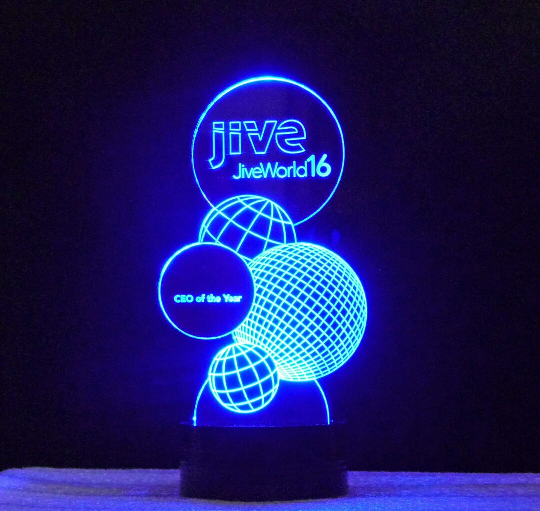 Personalized Lighted Acrylic Award, Design Your Own Award or Night ...