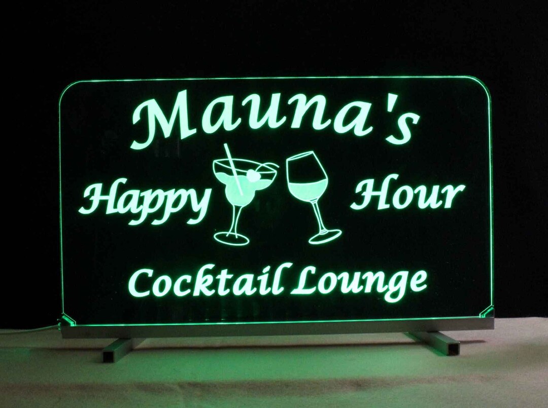 Personalized She Cave LED Neon Bar Sign: Custom Patio Decor - Etsy