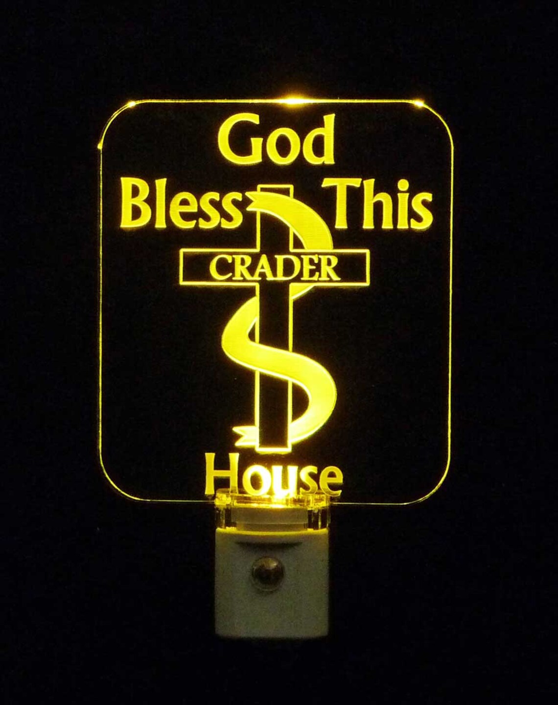 Personalized God Bless This House LED Christian Night Light - Religious ...