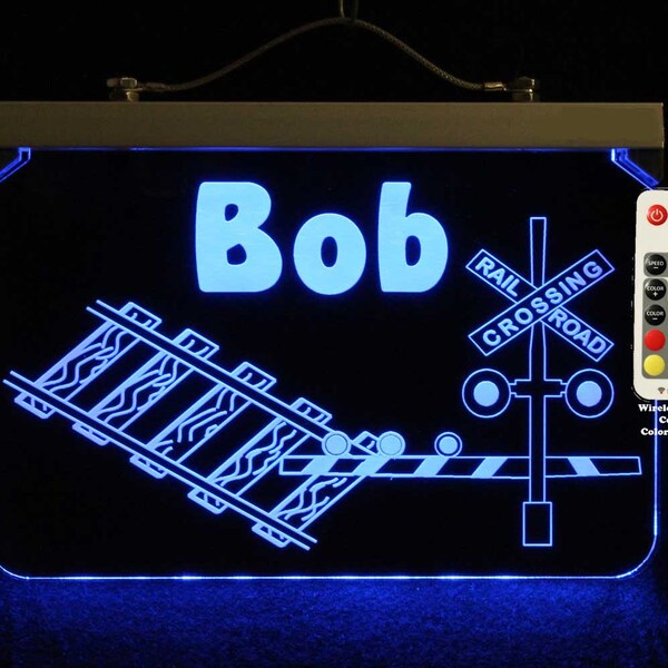 Neon Railroad Sign - Etsy