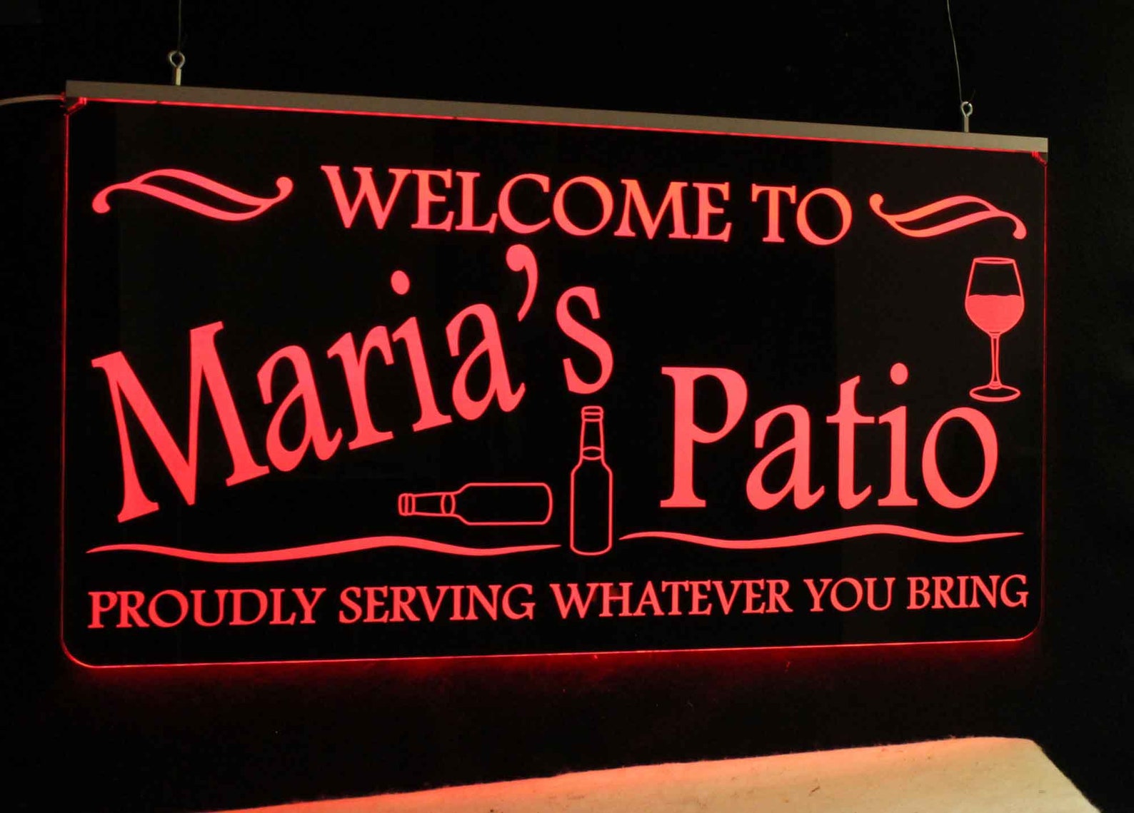 Personalized Lighted Bar Sign Patio Sign Man Cave LED Sign - Etsy