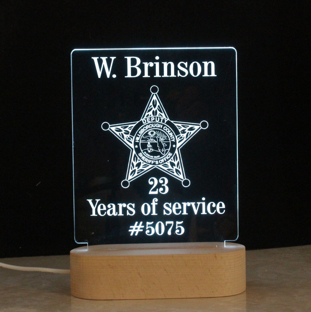 Personalized Lighted Name Plate Table Top Night Light - Etsy