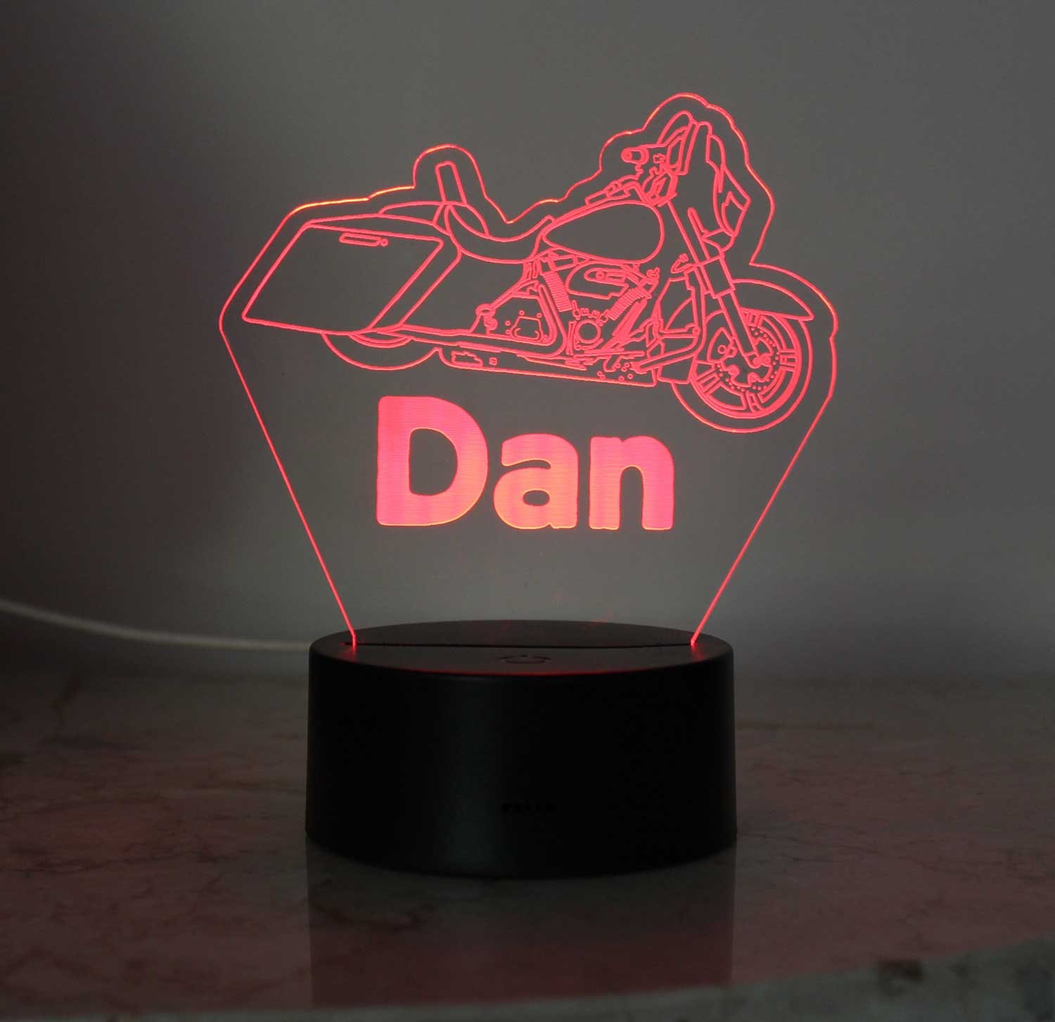 Personalized Motorcycle Night Light Memorial Plaque Gift | Etsy