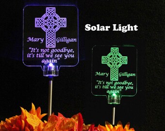 Solar Lights for Grave - Etsy