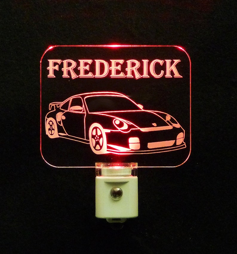 Personalized Sports Car LED Night Light: Custom Race Car Lamp - Etsy