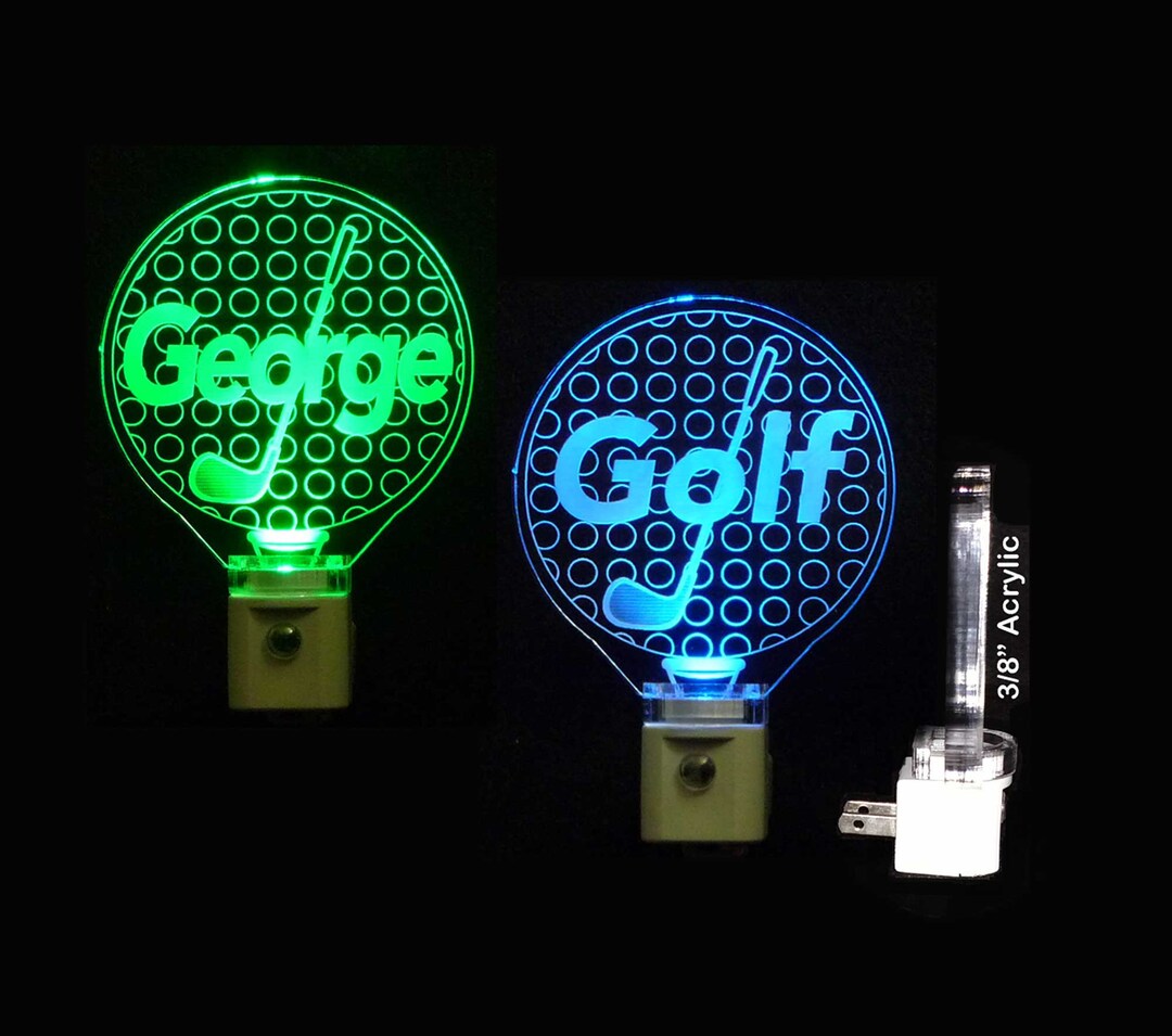 Personalized Golf Ball Night Light, Gift for Dad, Kids Gift - Etsy