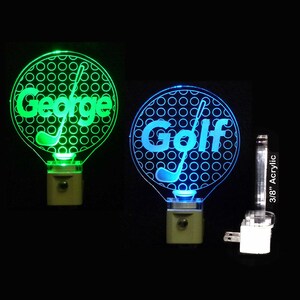 Personalized Golf Ball Night Light, Gift for Dad, Kids Gift - Etsy
