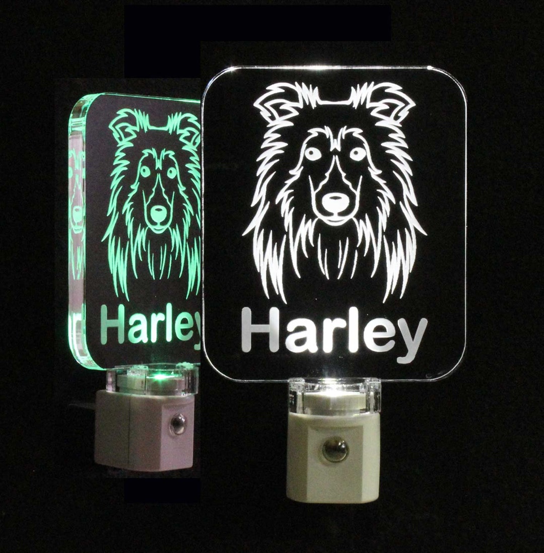 Personalized Sheltie Dog Night Light Dog Mom Animal - Etsy