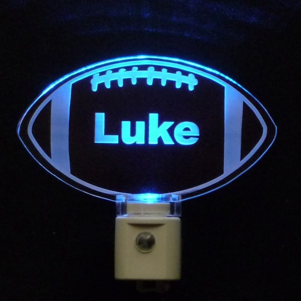 Personalized Football Night Light - Etsy