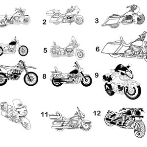 In Loving Memory Motorcycle Grave Marker, Personalized Solar Light ...