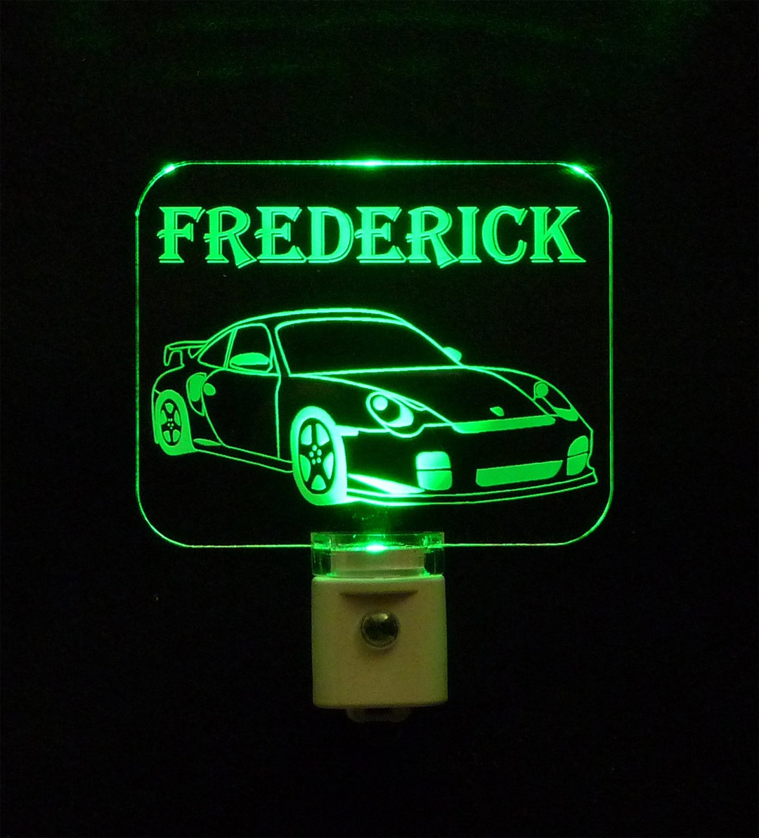 Personalized Sports Car LED Night Light: Custom Race Car Lamp - Etsy