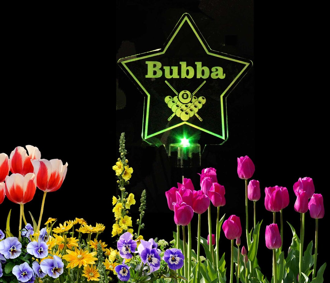 Sympathy Gift Star Solar Light With Pool Balls - Personalized Memorial ...