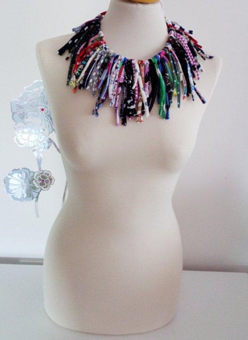 Crazy Funky Fun Necklace Statement Necklace Fringe Necklace - Etsy