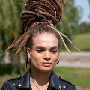 EARTHY Shades Loc Tie Dreadloc Accessorie Wired Locs Hair Tie Textured ...