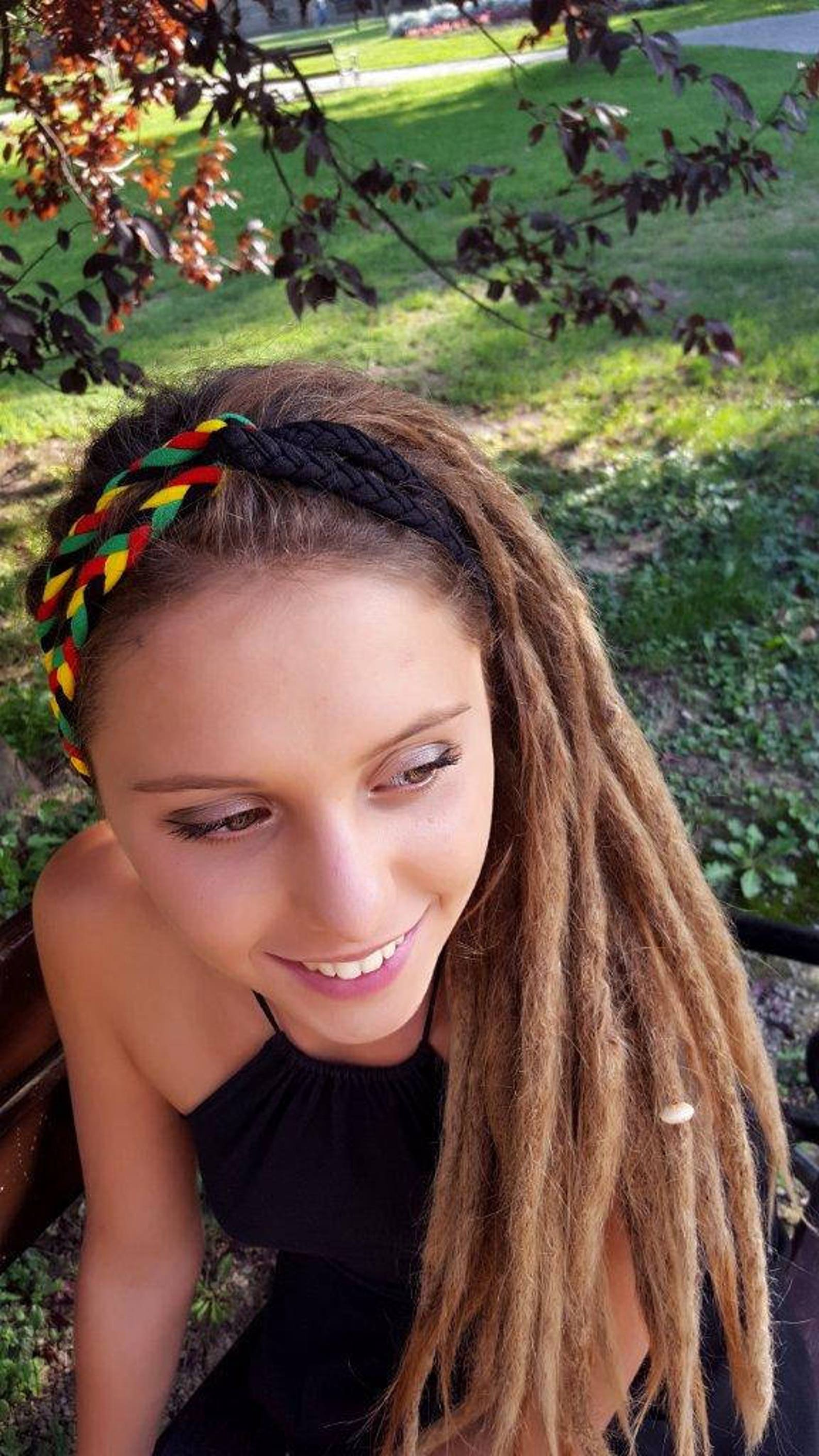 Rasta Headband Reggae Headband Hippie Coachella Headband Rasta Braided ...