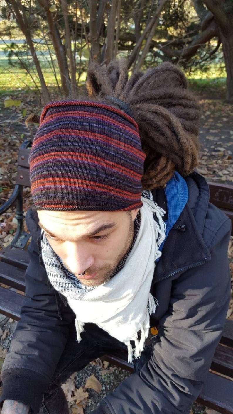 Knit Tube Headband for Men Dreadlock Sock Head Wrap for Dreads - Etsy