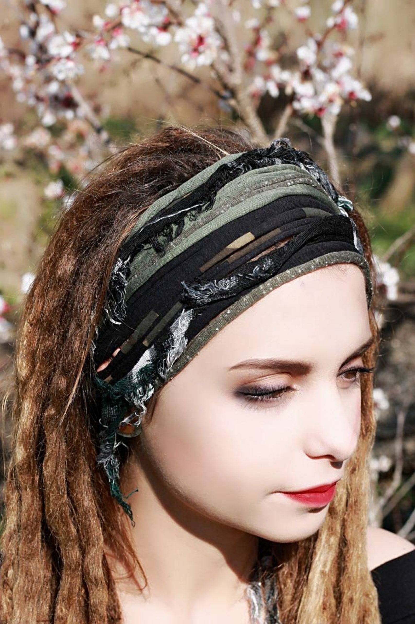 Dreadlock Accessories Dread Wrap Headband Self Tie Adjustable | Etsy