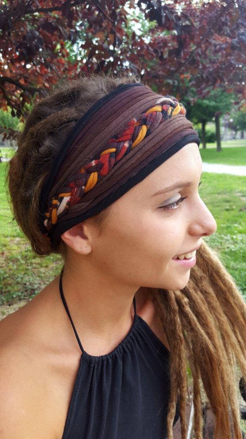 Autumn Headband Earth Headband Head Scarf Yoga Turban Braided - Etsy