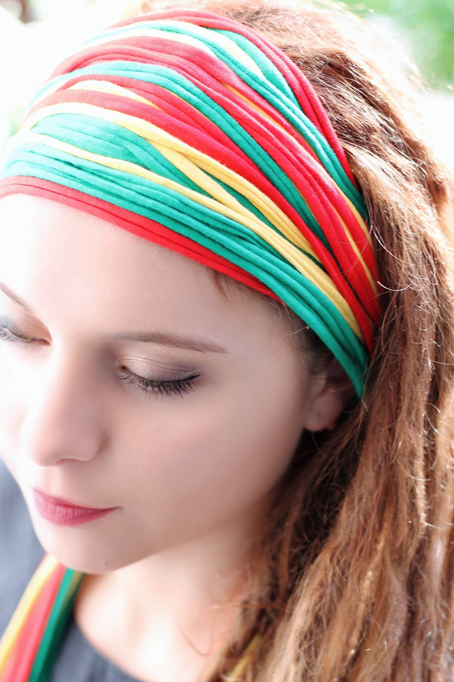 Rasta Headscarf Reggae Headband Hippie Headband Rasta Headwear | Etsy