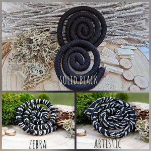 BLACK LOC TIE Bendable Dread Ties Dreadlock Accessories Loc Accessories ...