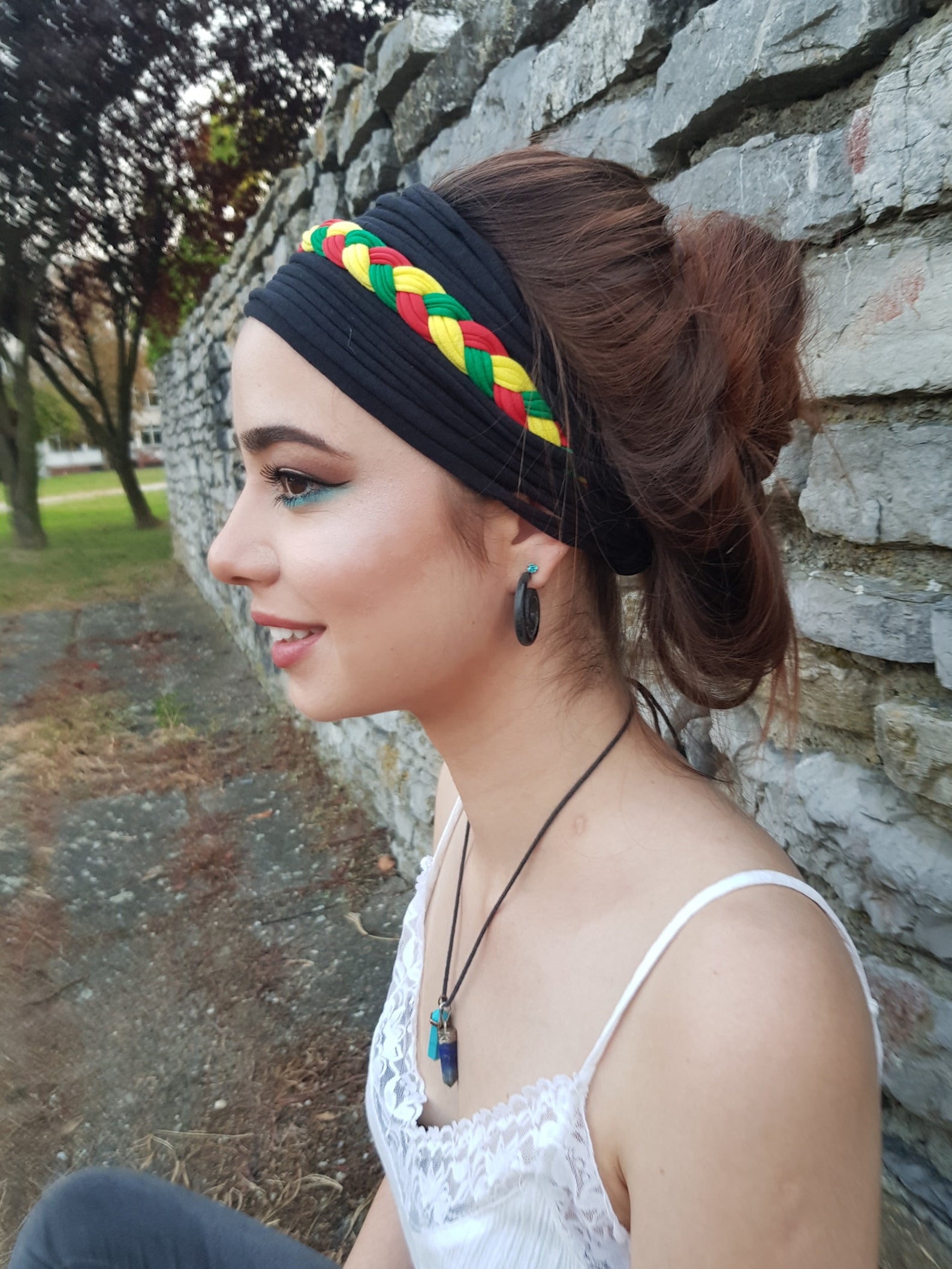 RASTA Headband Reggae Jamaican Headwear Hippie Rasta Braid | Etsy