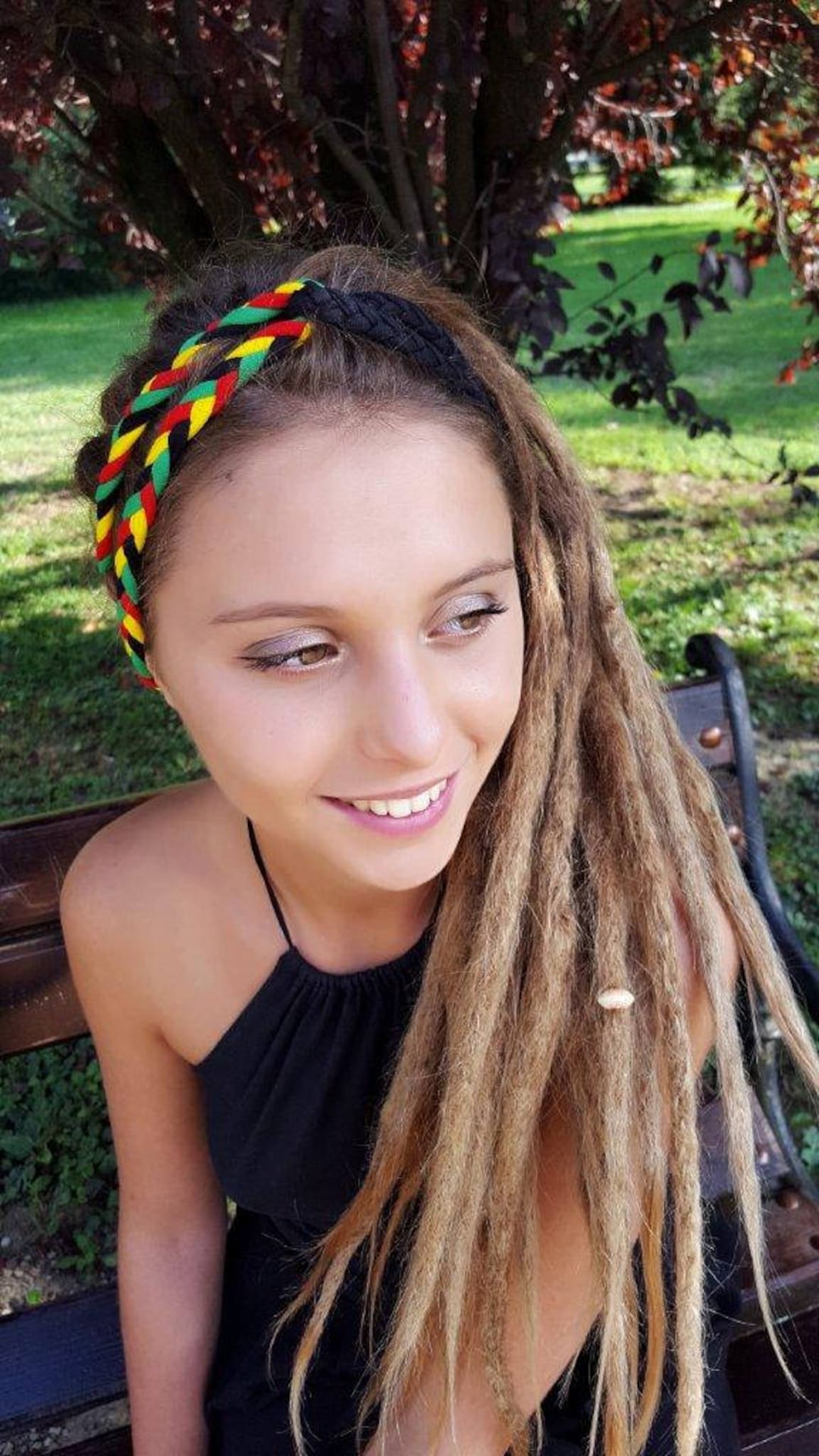 Rasta Headband Reggae Headband Hippie Coachella Headband Rasta Braided ...