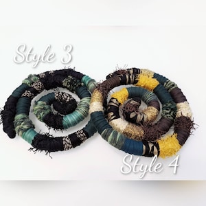 EARTHY Shades Loc Tie Dreadloc Accessorie Wired Locs Hair Tie Textured ...