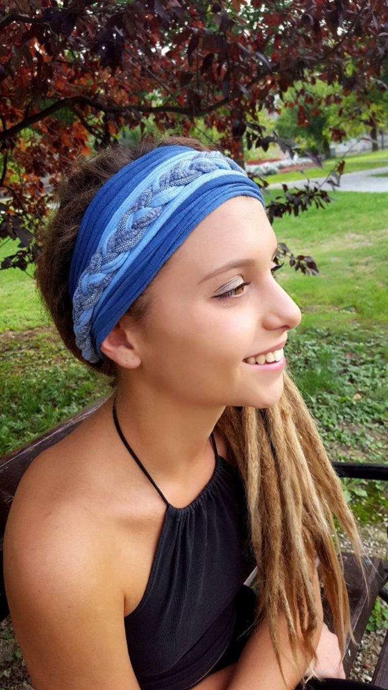 Denim Headband Dreadlocks Headband Dread Accessories - Etsy
