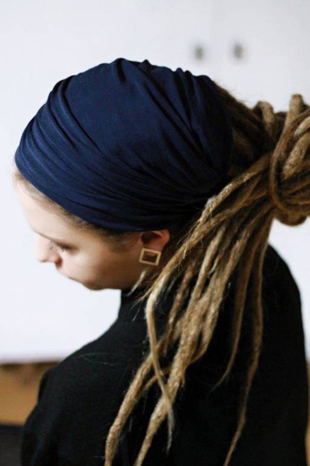 Dreadlock Tube Headband Wide Loc Tube Boho Headband Loc Accessories ...