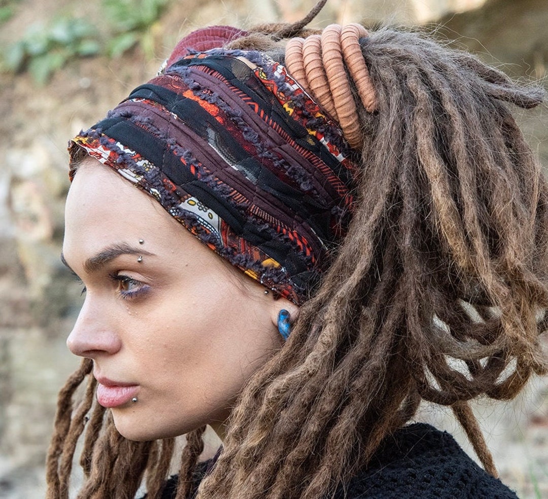 Wide Headband Unique Head Scarf Head Wrap Bohemian Hippie Headband ...