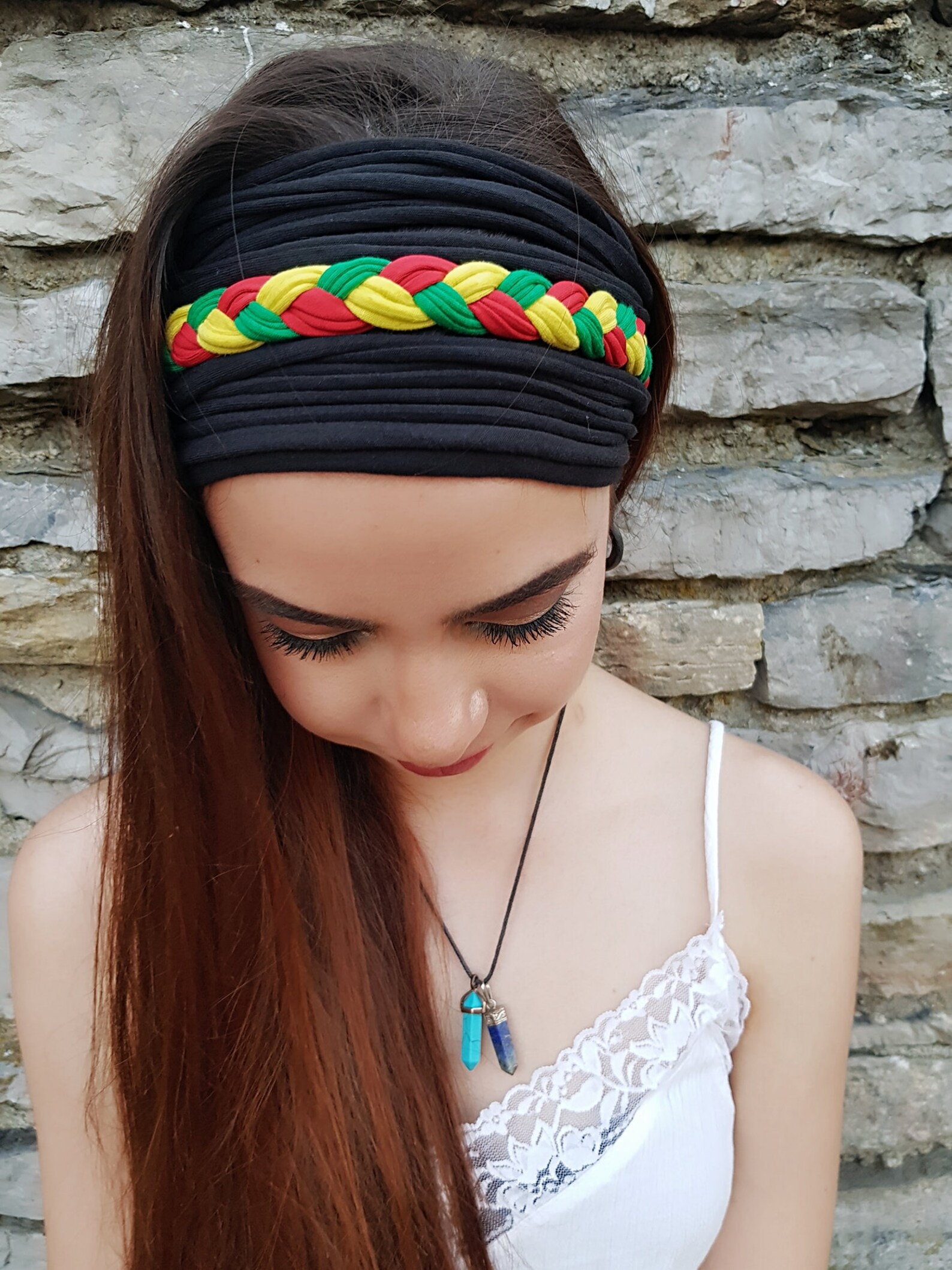 RASTA Headband Reggae Jamaican Headwear Hippie Rasta Braid | Etsy