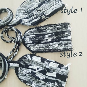 Off White Gray Black Headband Dreadlock Accessories Dead Wrap Diy Jeans ...