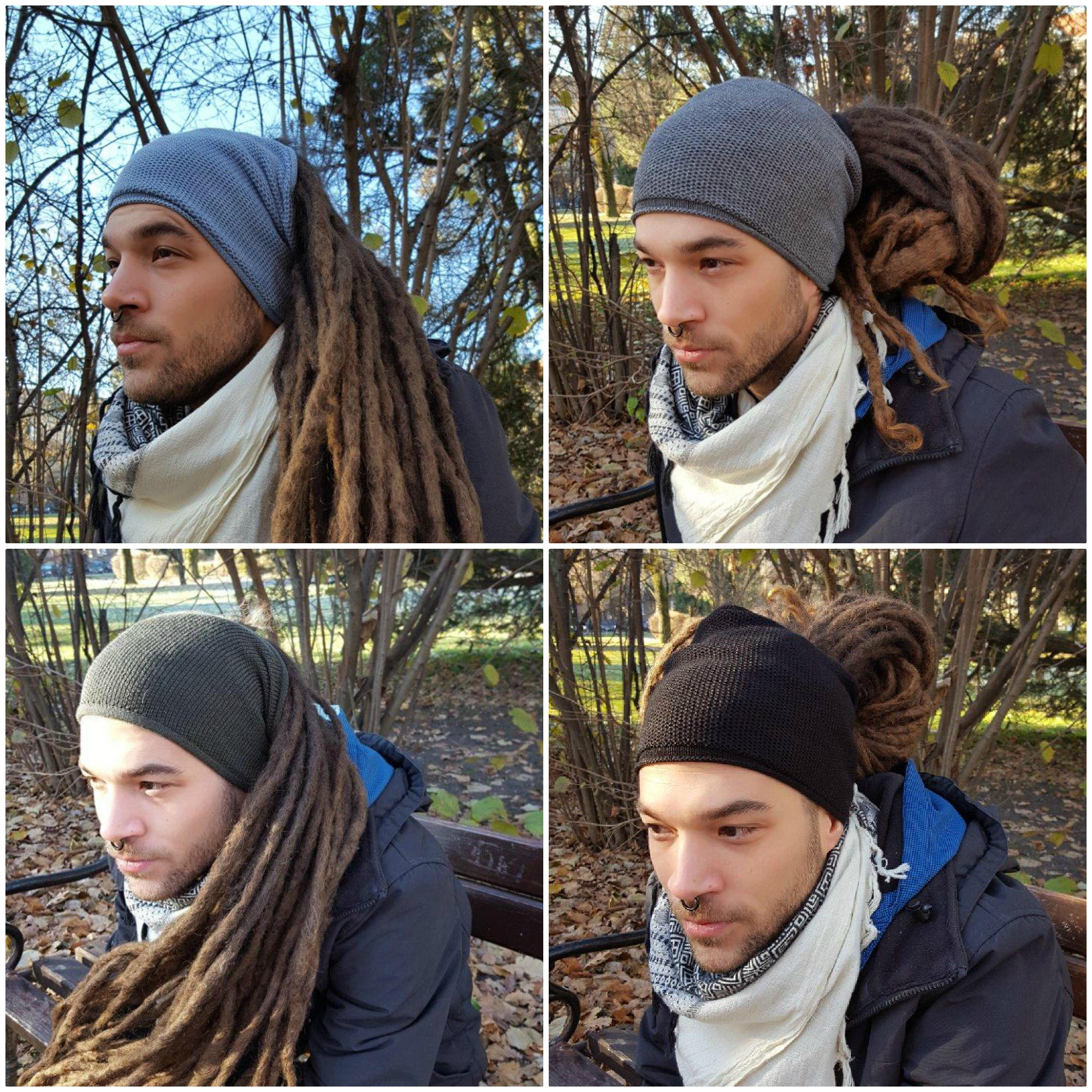 Knitted Headband for Men Head Scarf Head Wrap Charocal | Etsy