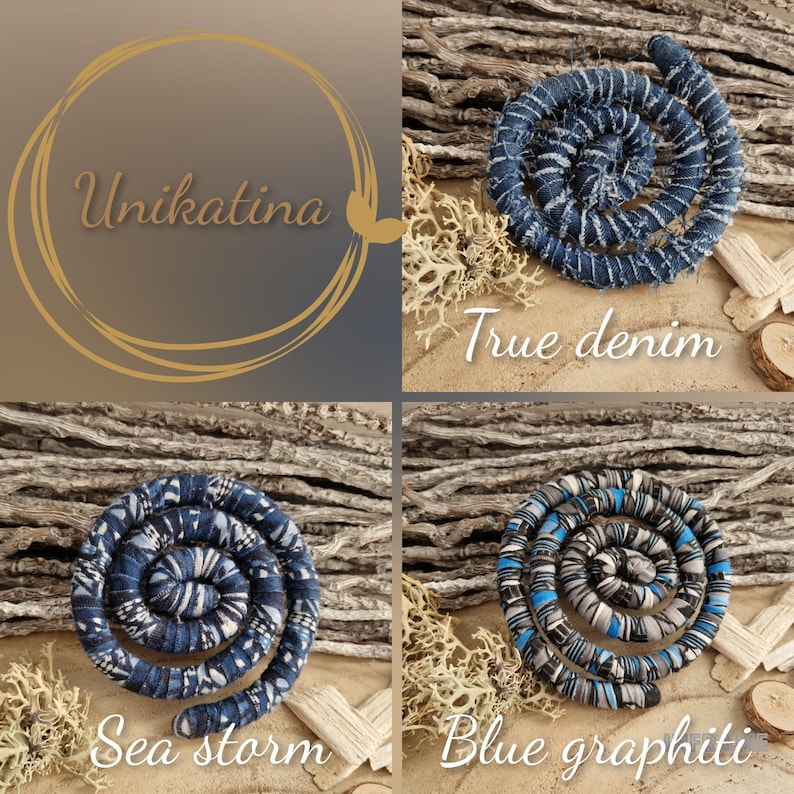 BLUE Loc Tie Dread Ties Loc Ties Dreadlock Accessories Wired Loc ...