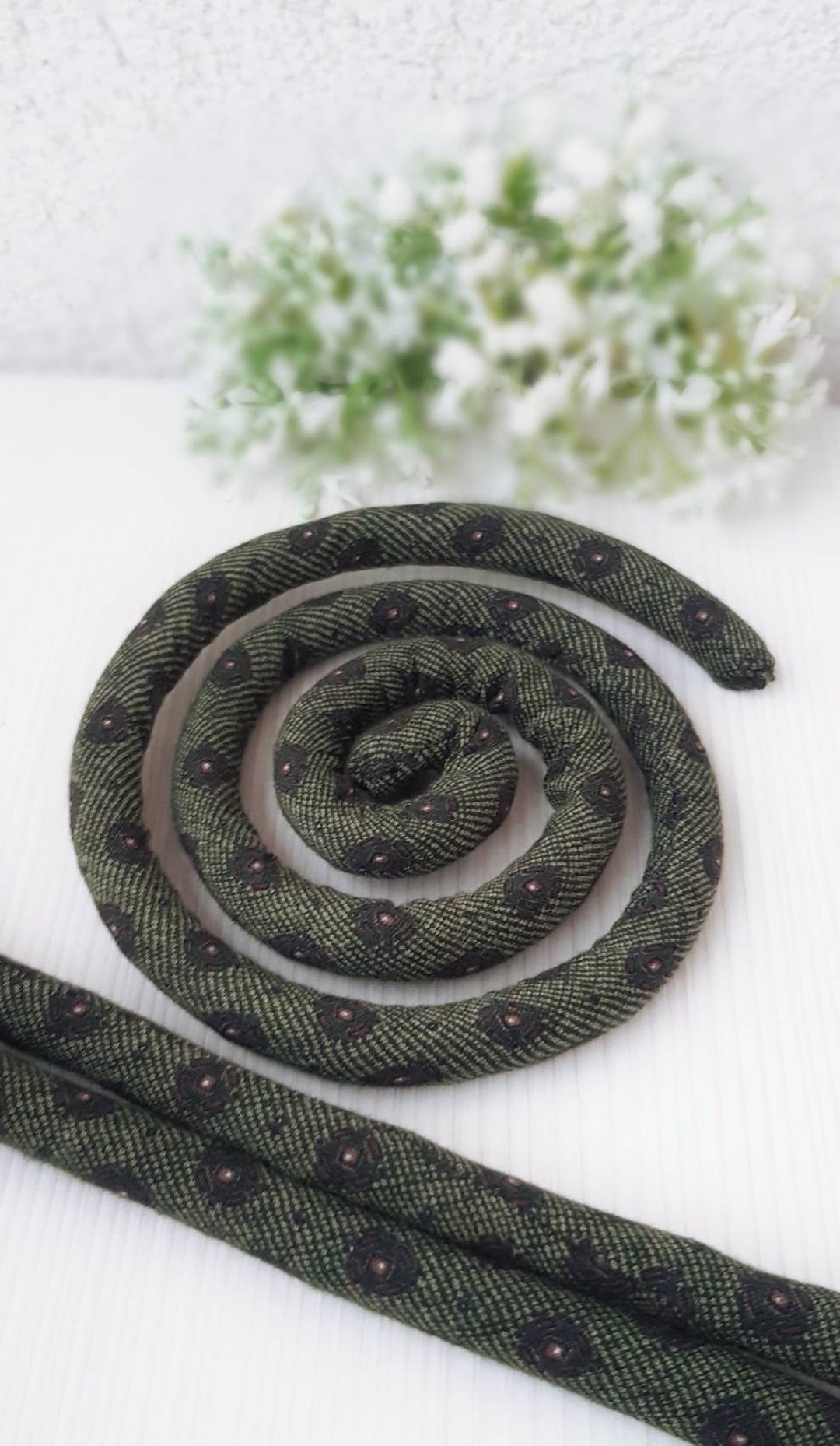 Mossy Green Loc Tie Bendable Dread Tie Locs Jewelry Wired Hair Tie ...