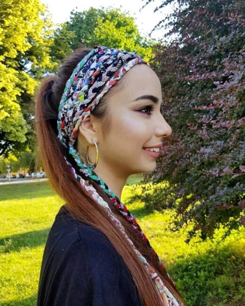 Dreadlock Accessories Head Scarf Wide Wrap Headband Hippie - Etsy