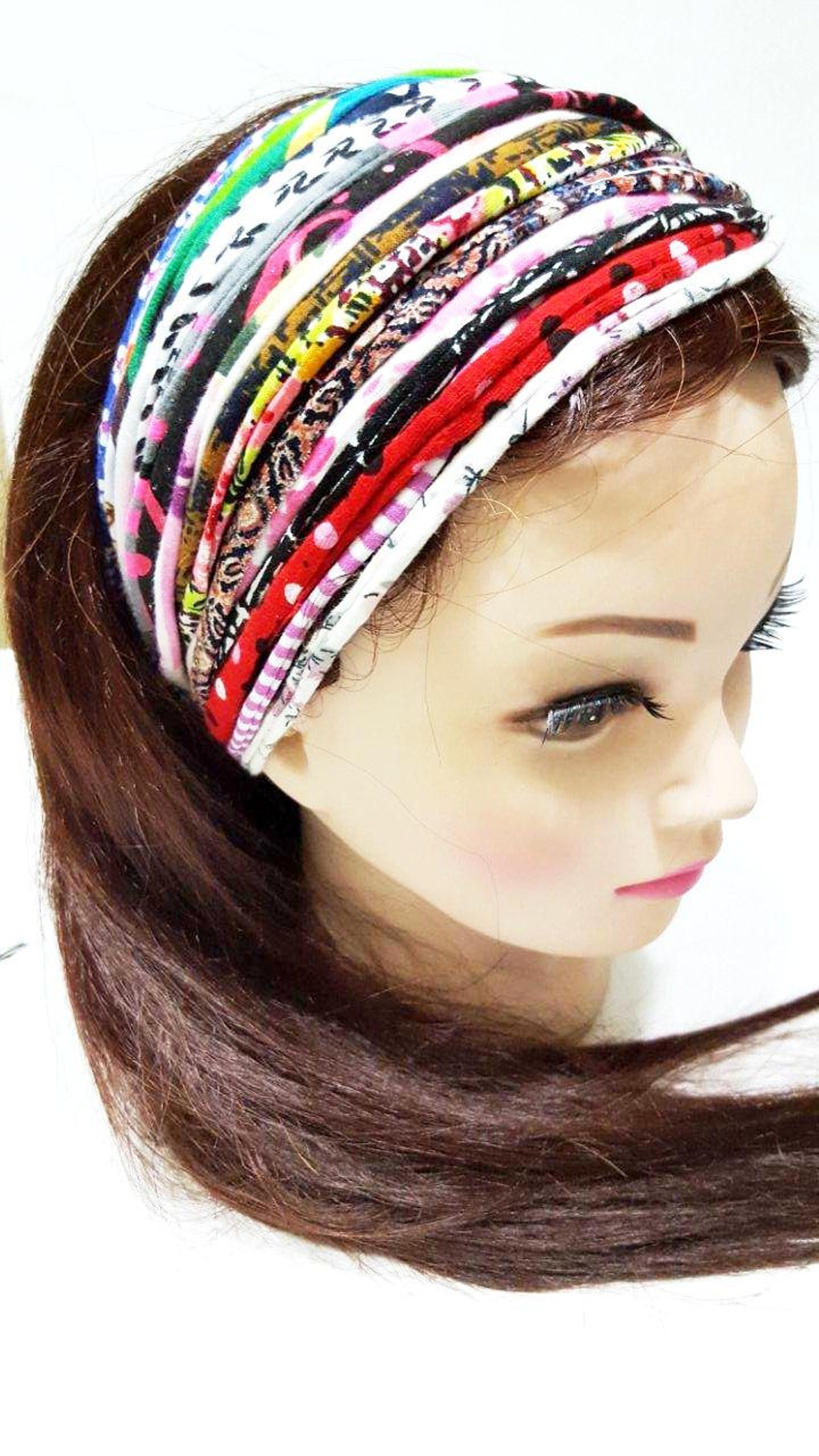 Dreadlock Headband Multicoloured Head Scarf New Fashion | Etsy