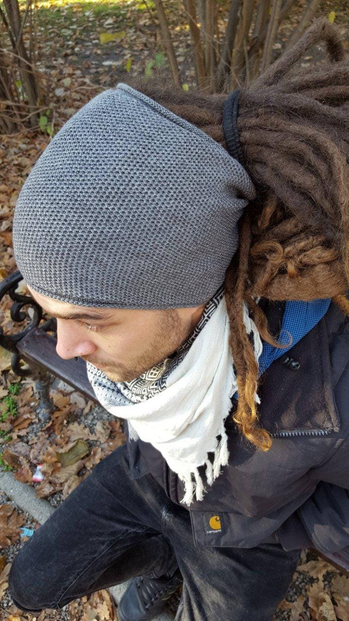 Knitted Headband for Men Head Scarf Head Wrap Charocal | Etsy