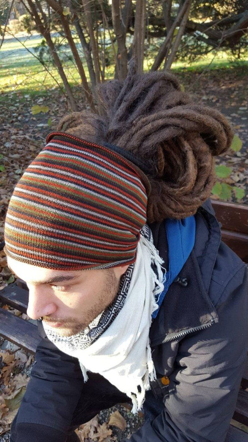 Knitted Headband for Men Dreadlock Tube Sock Head Wrap for | Etsy