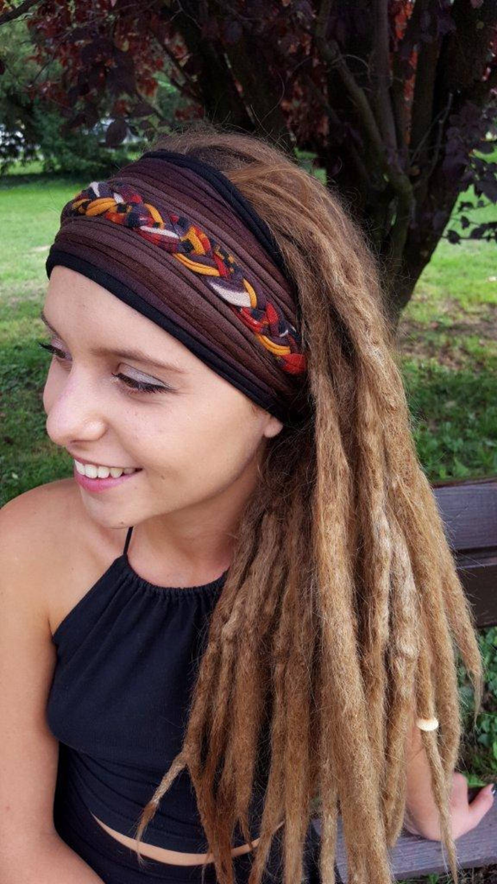 Autumn Headband Earth Headband Head Scarf Yoga Turban Braided - Etsy