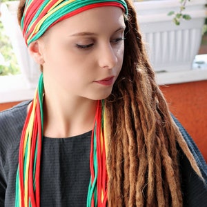 Rasta Headscarf Reggae Headband Hippie Headband Rasta Headwear ...