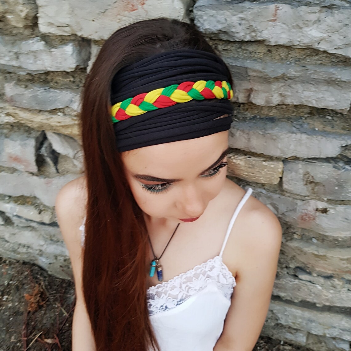 RASTA Headband Reggae Jamaican Headwear Hippie Rasta Braid | Etsy